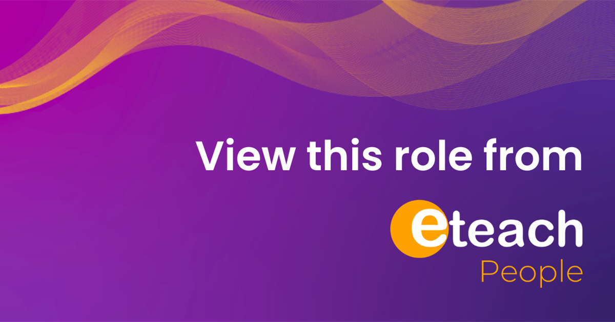 View this job - Eteach People